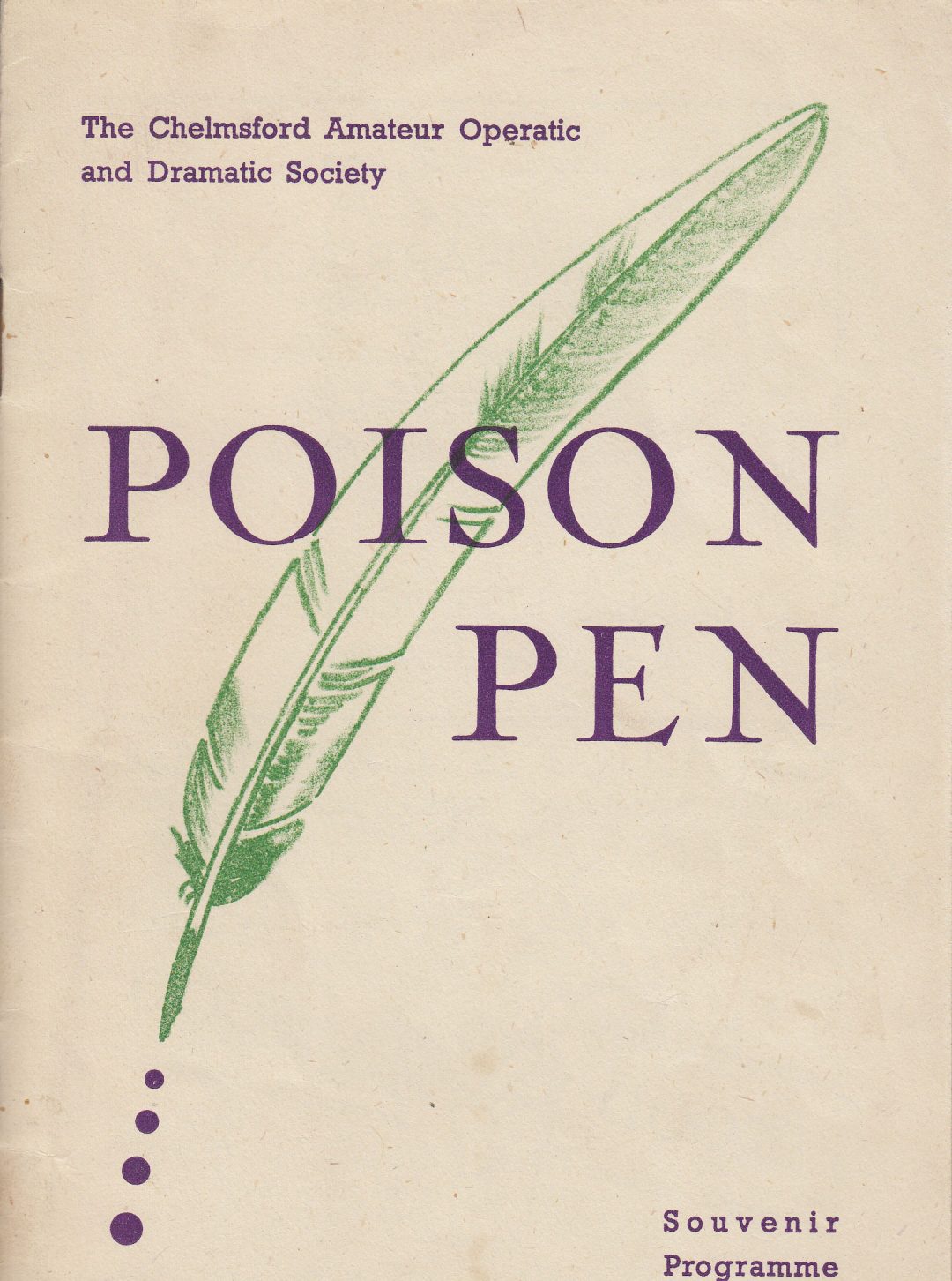 Poison Pen | Chelmsford Amateur Operatic And Dramatic Society